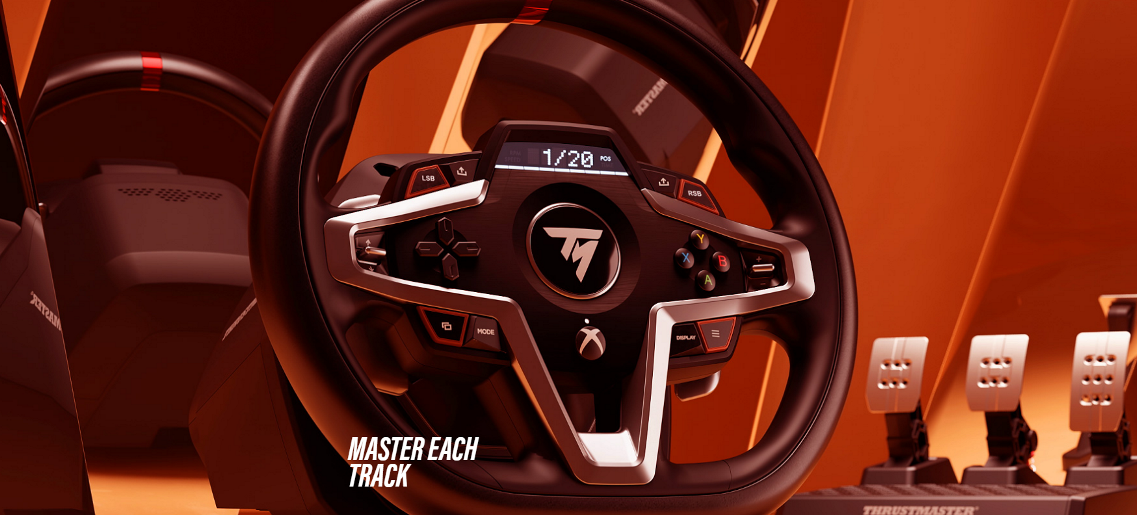 הגה ודוושות מירוצים איכותי לסימולטור טראסטמאסטר Thrustmaster T248X racing wheel And Paddles For ...